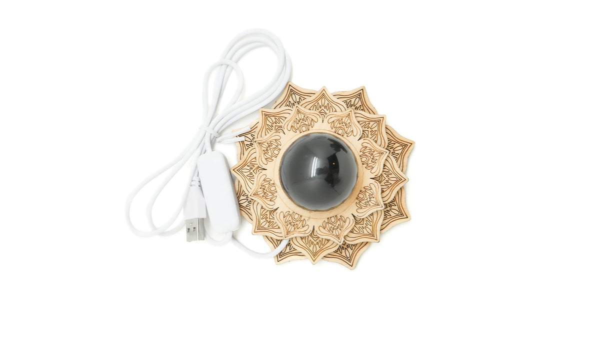 Lotus LED Crystal Stand – Healing mountain crystals