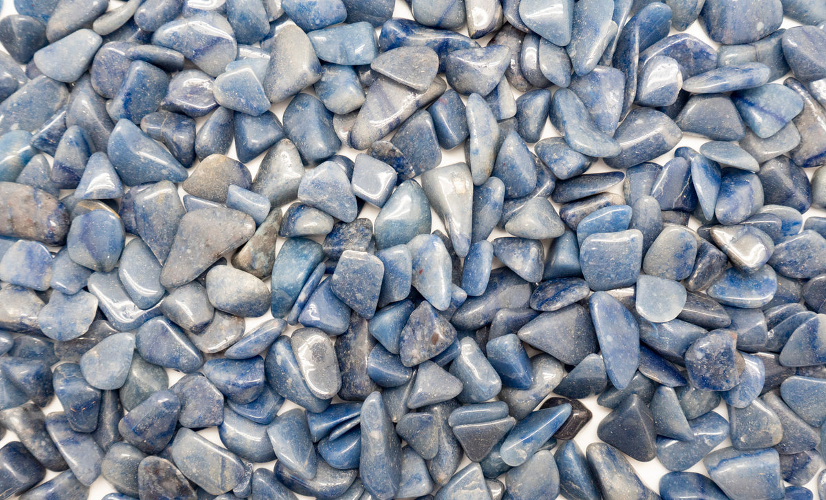 Blue Quartz: Loose/Tumbled – Healing Mountain Crystals